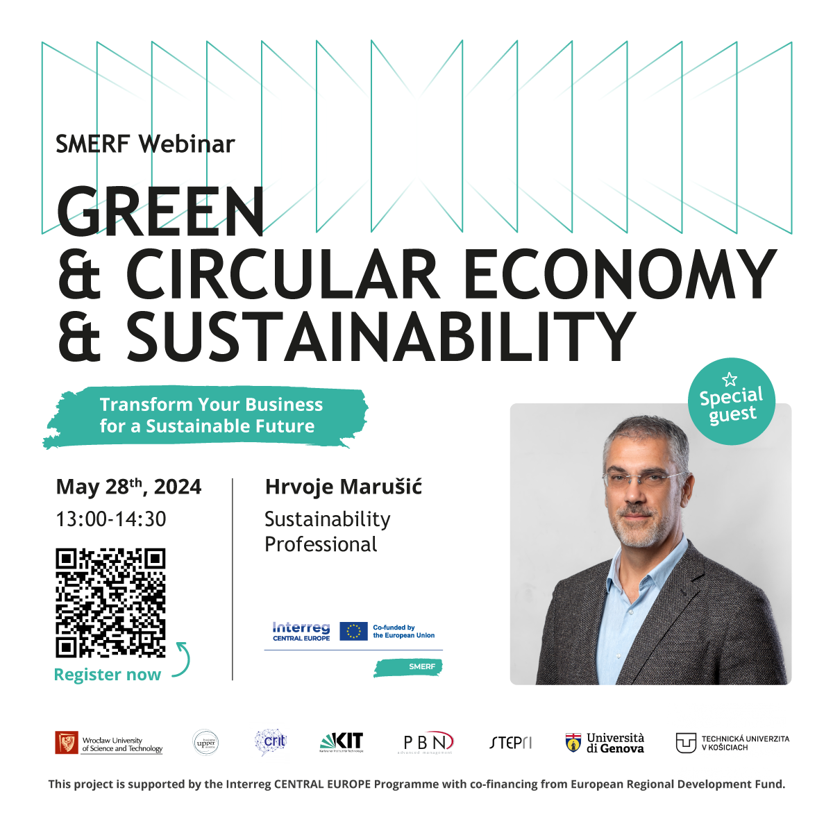 SMERF Webinar- Green & Circular Economy & Sustainability - Interreg Central Europe