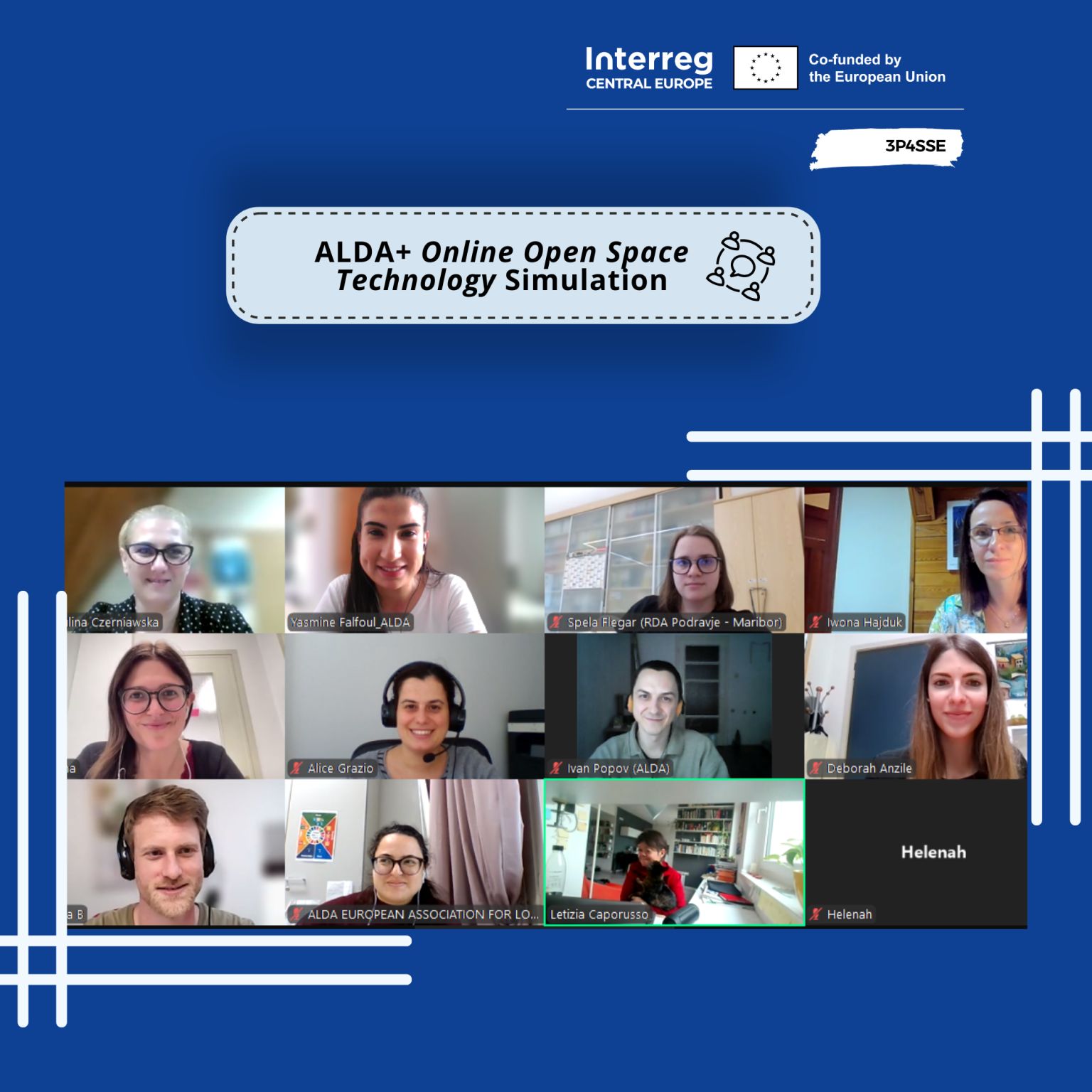 Online Open Space Technology Simulation with ALDA+ - Interreg Central Europe