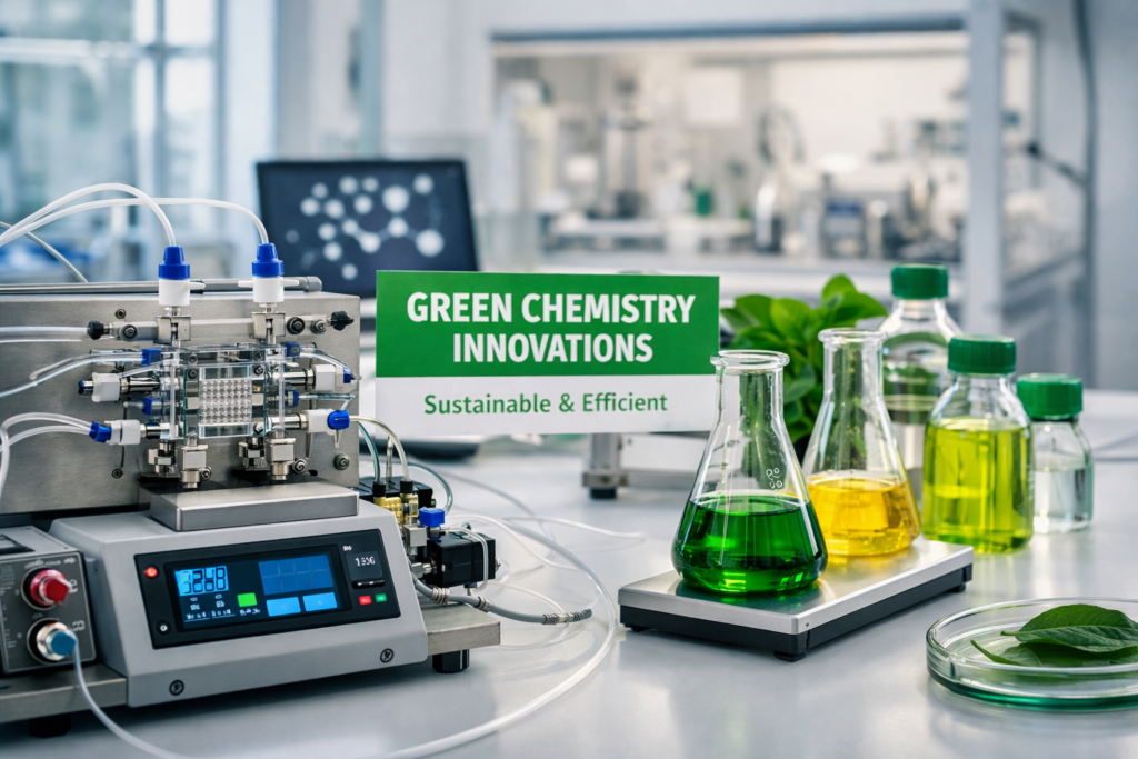 Green chemistry innovations help reduce waste in chemical production ...